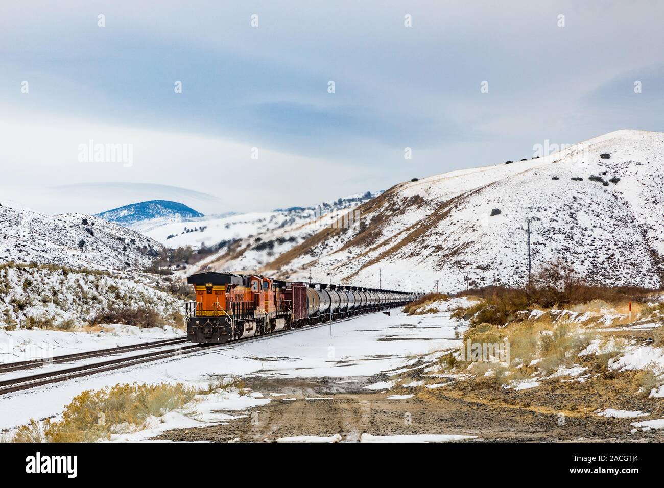 Cargo container bnsf hi-res stock photography and images - Alamy