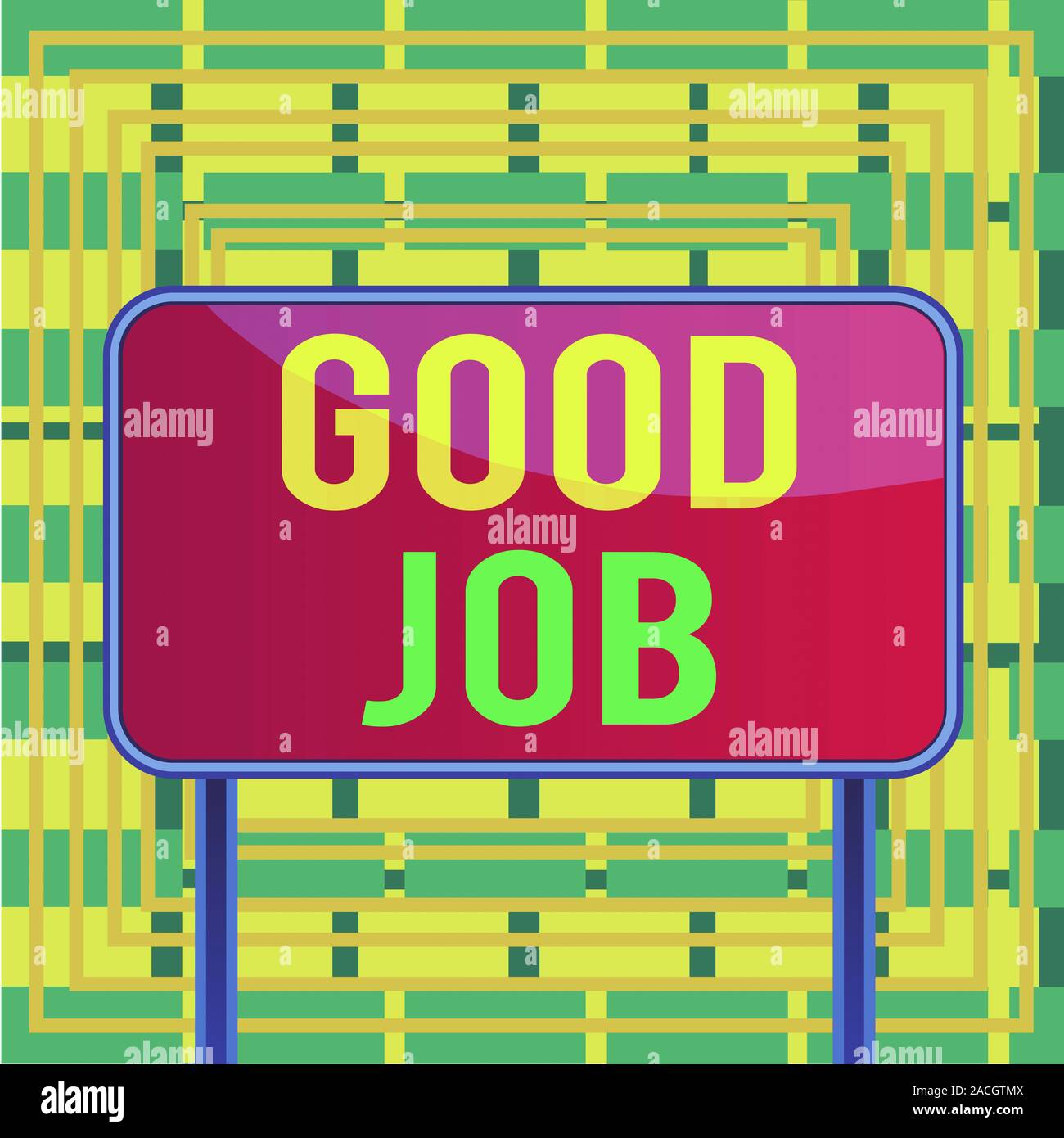 Text sign showing Good Job. Business photo showcasing encourage someone ...