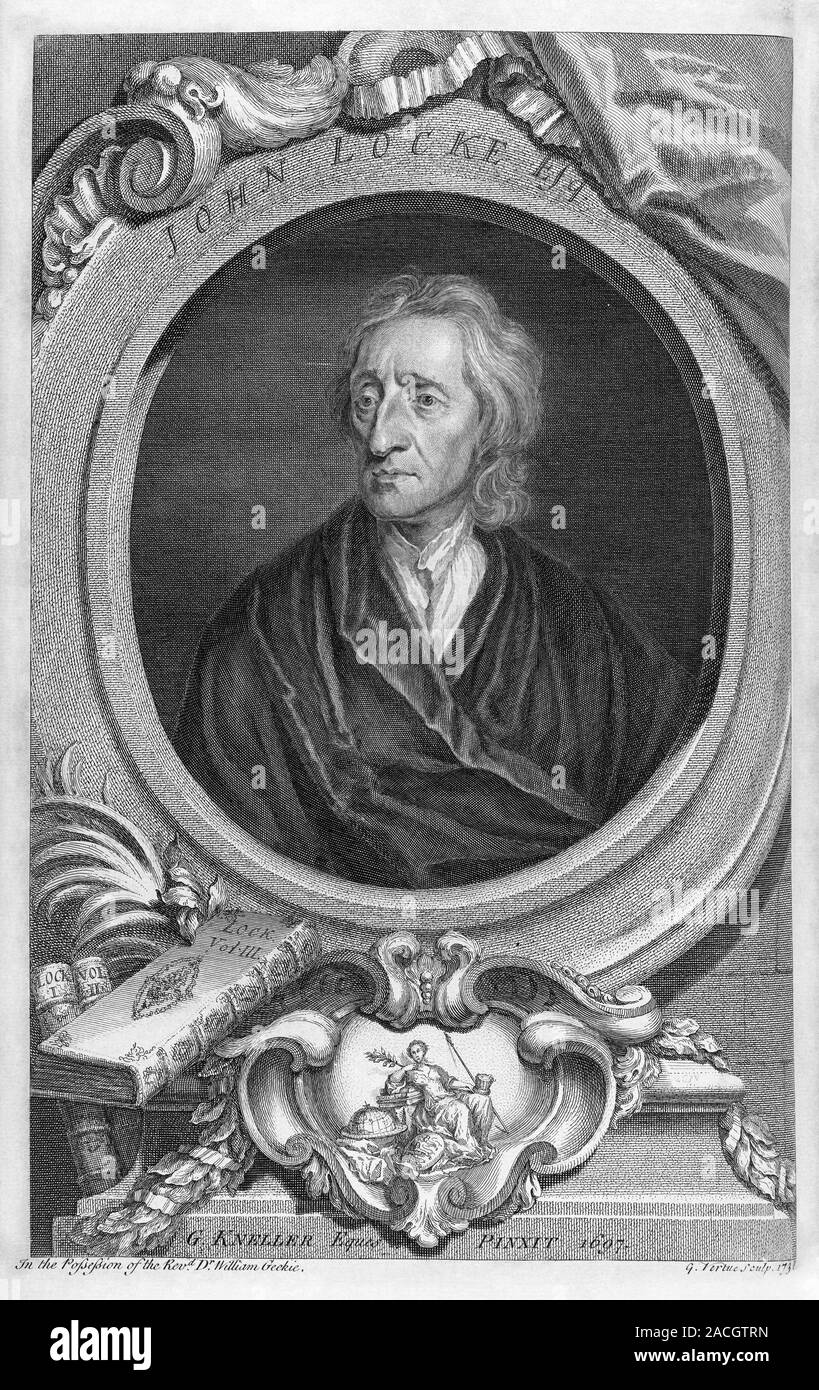 John Locke (1632-1704), English philosopher. Locke was born in Somerset ...