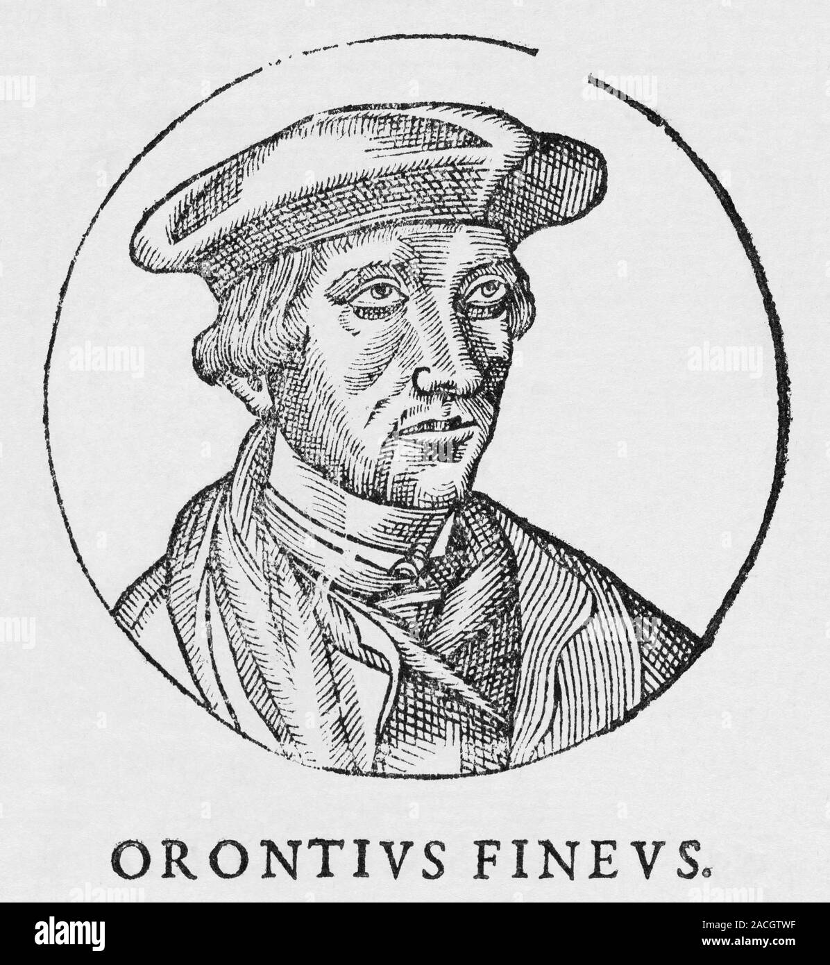 Oronce Fine (1494-1555), French mathematician and cartographer. Fine ...