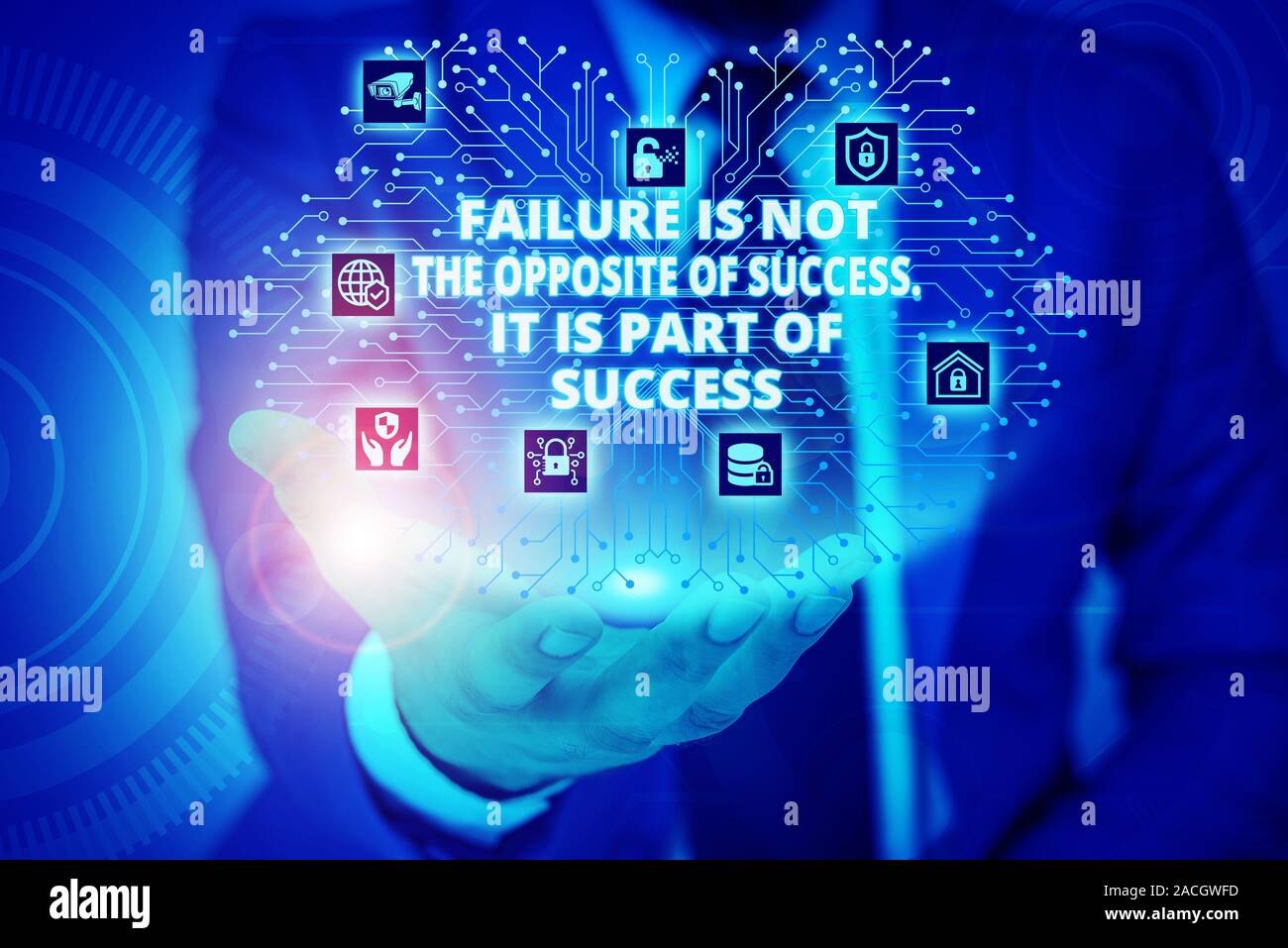 Conceptual hand writing showing Failure is Not the Opposite of. Concept ...