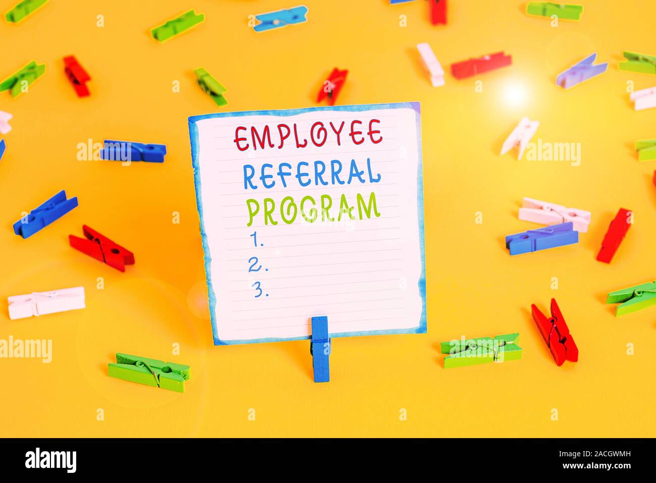 Handwriting text Employee Referral Program. Conceptual photo employees ...