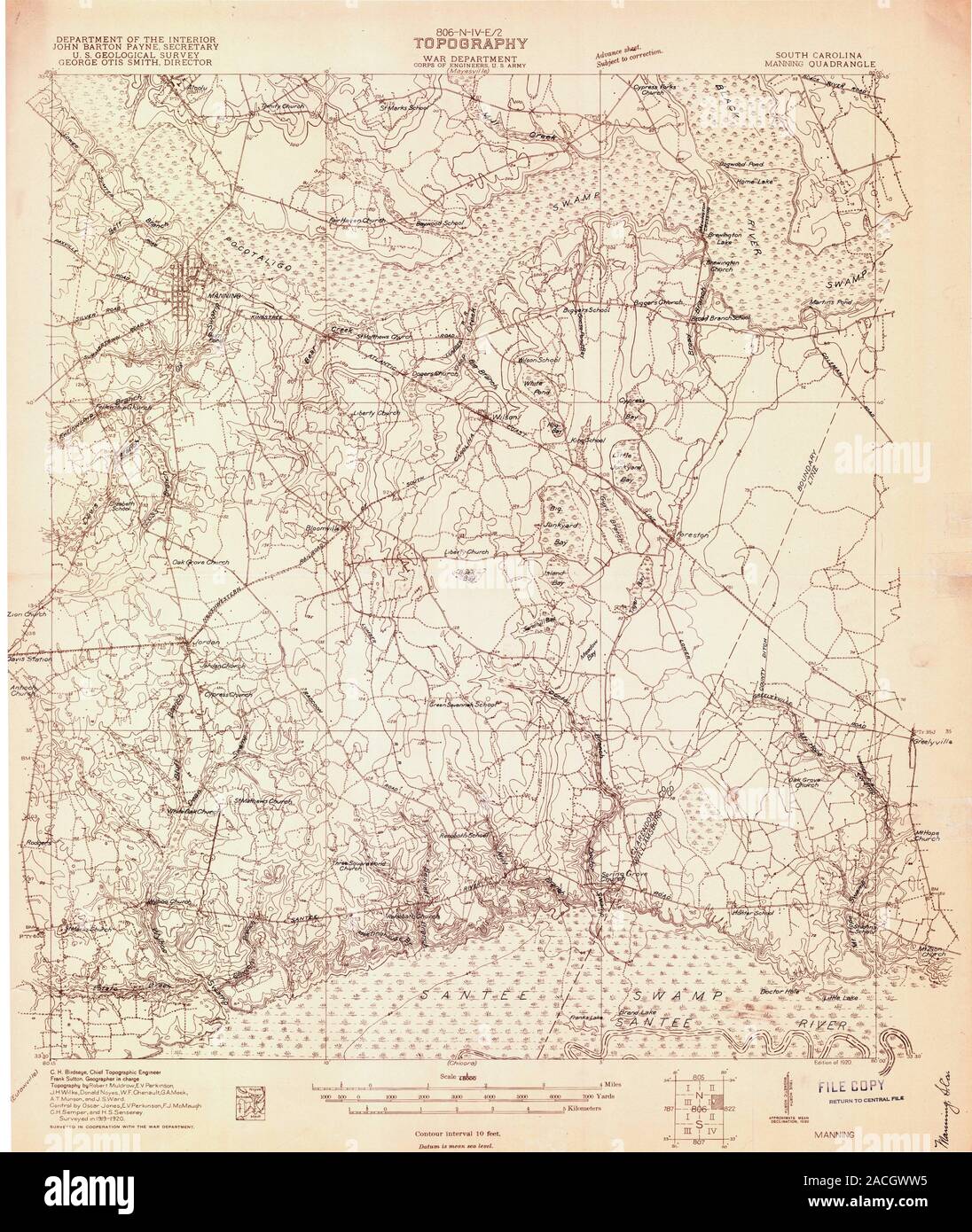 Map of manning south carolina hi-res stock photography and images - Alamy