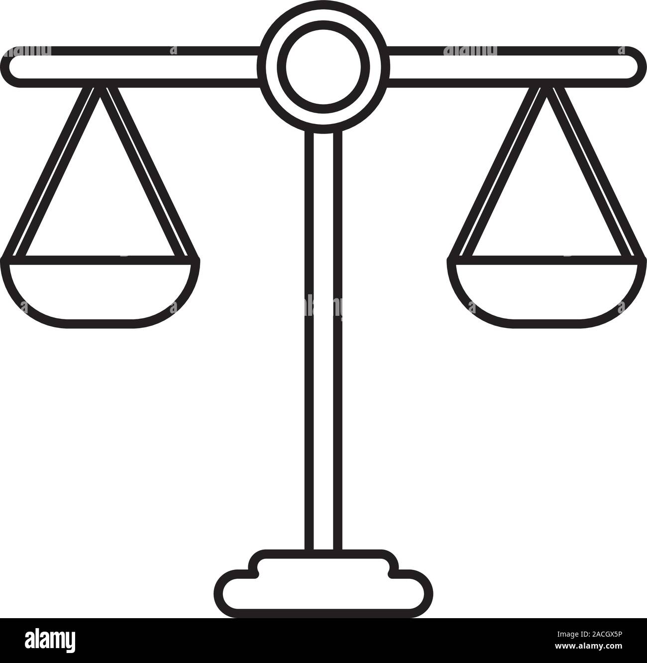 scale balance with weight lifting Stock Vector Image & Art - Alamy