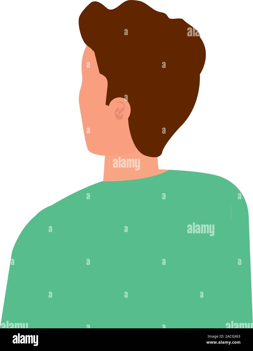 back young man avatar character icon Stock Vector Image & Art - Alamy