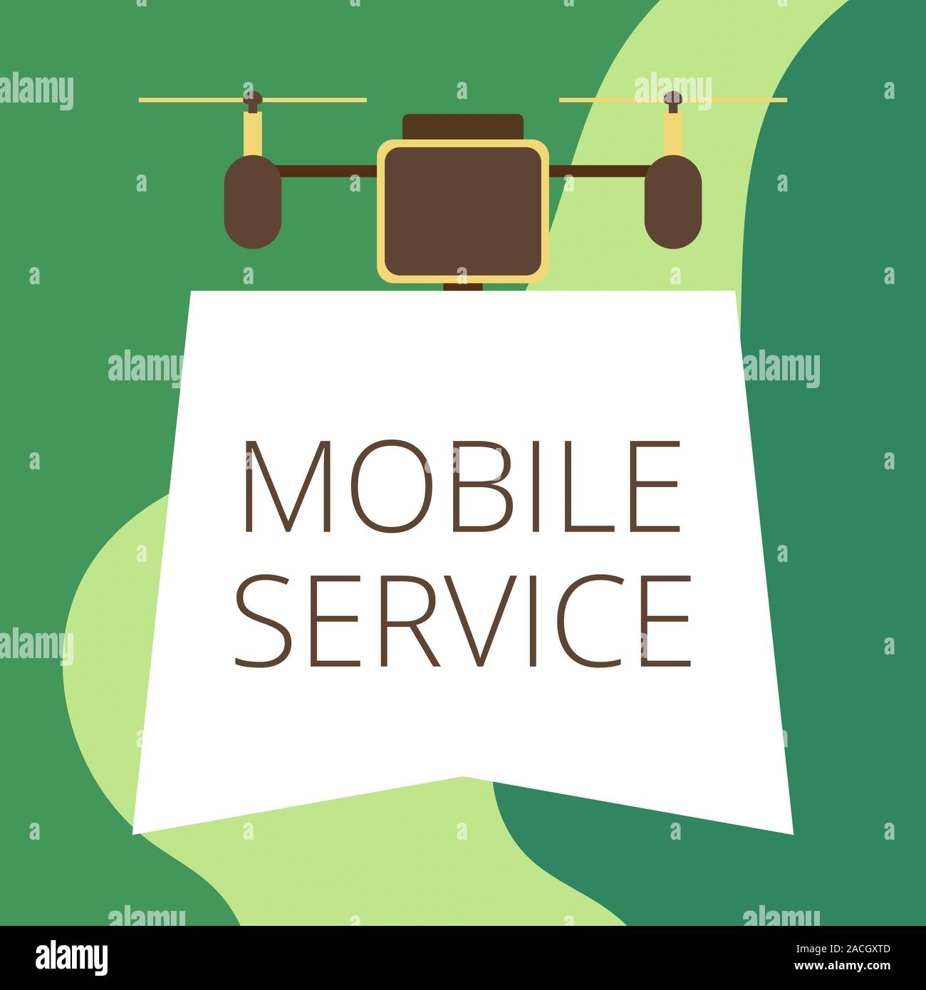 Conceptual hand writing showing Mobile Service. Concept meaning Radio ...