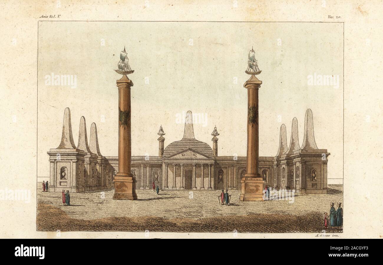 The tomb of the Maccabees, Jerusalem, 1800s. Tomba di Maccabei ...