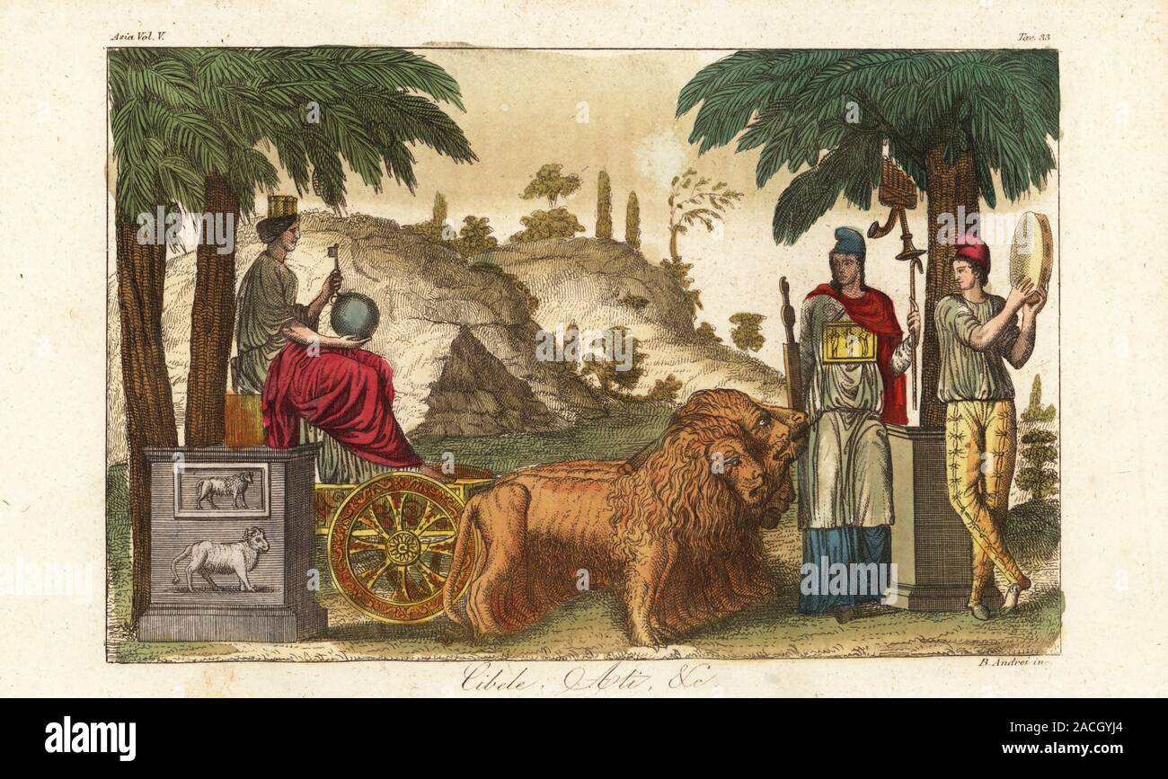 A phrygian goddess and lions hi-res stock photography and images - Alamy