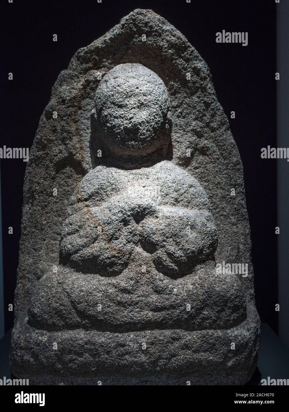 Vairocana Buddha, stone statue, United Silla, 9th century, Gyeongju ...
