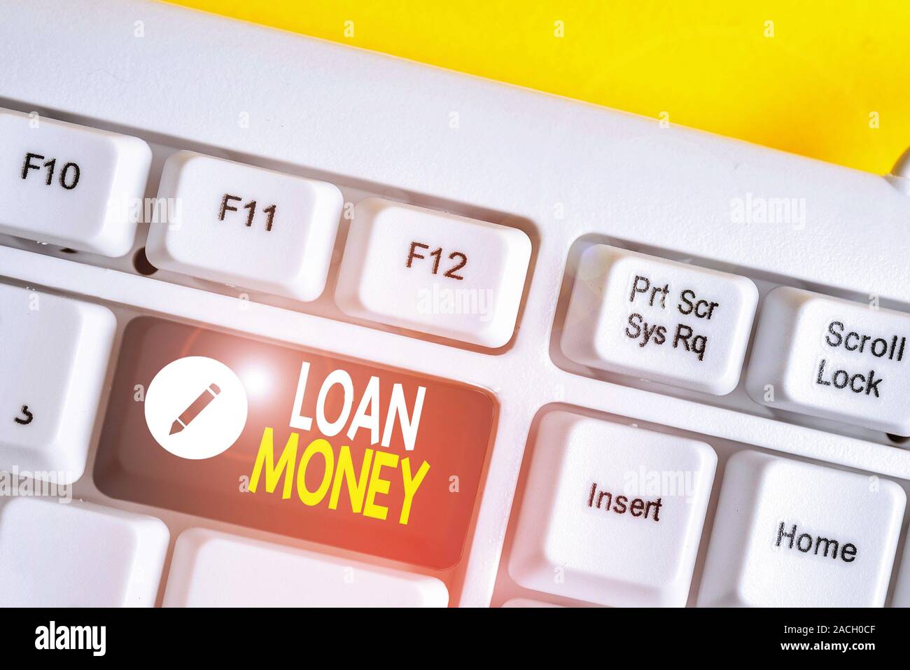 Writing note showing Loan Money. Business concept for Something lent or ...