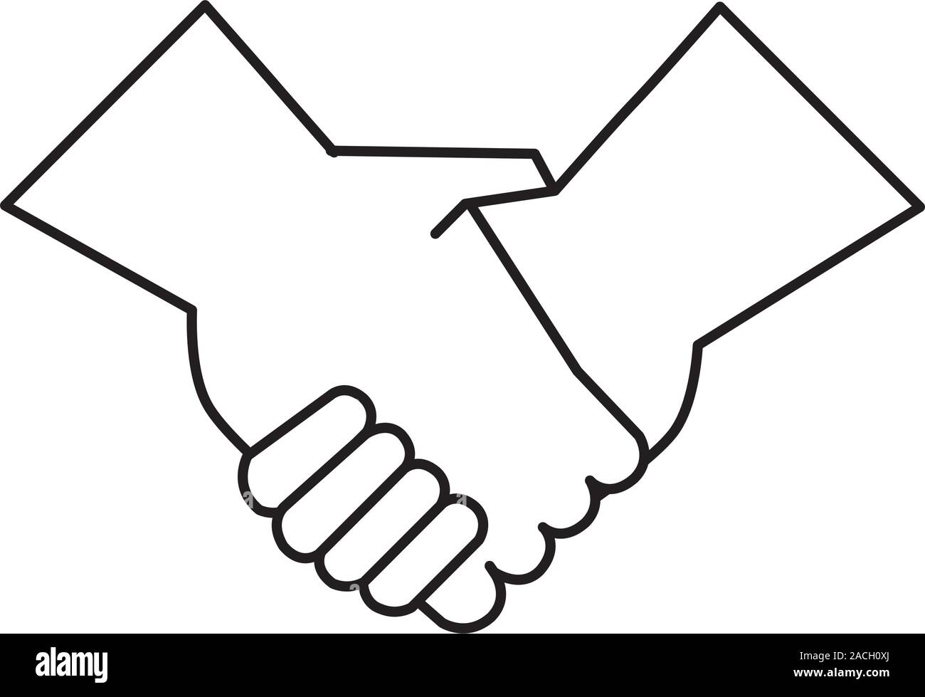 handshake done deal isolated icon Stock Vector Image & Art - Alamy
