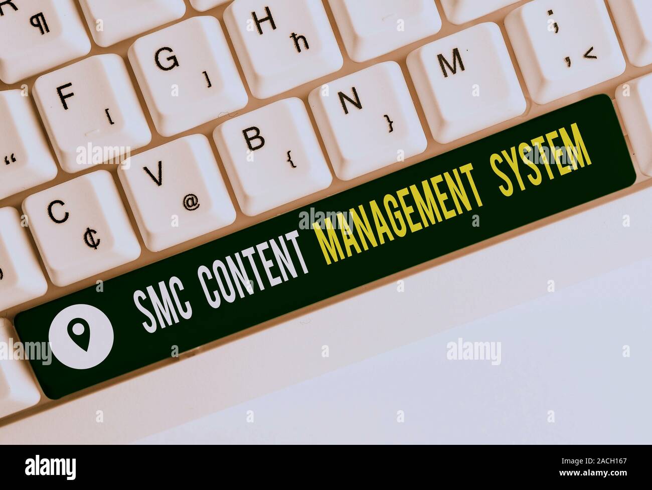 Text sign showing Smc Content Management System. Business photo text ...