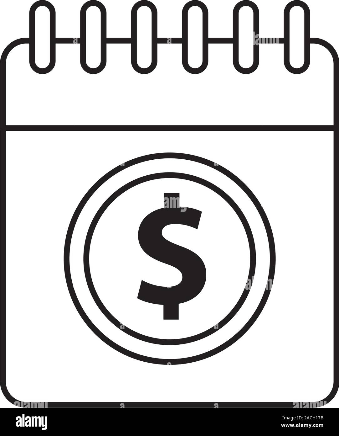 calendar with dollar symbol icon Stock Vector Image & Art - Alamy