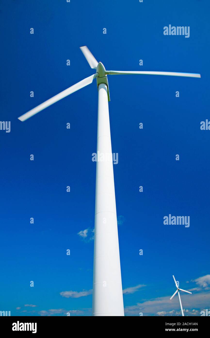 Wind turbine. Photographed in Ostergotland, Sweden Stock Photo - Alamy