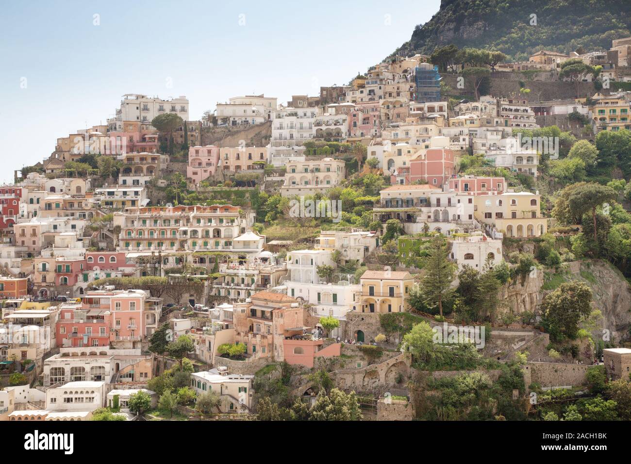 architecture in the old beautiful italian coastal town of positano ...