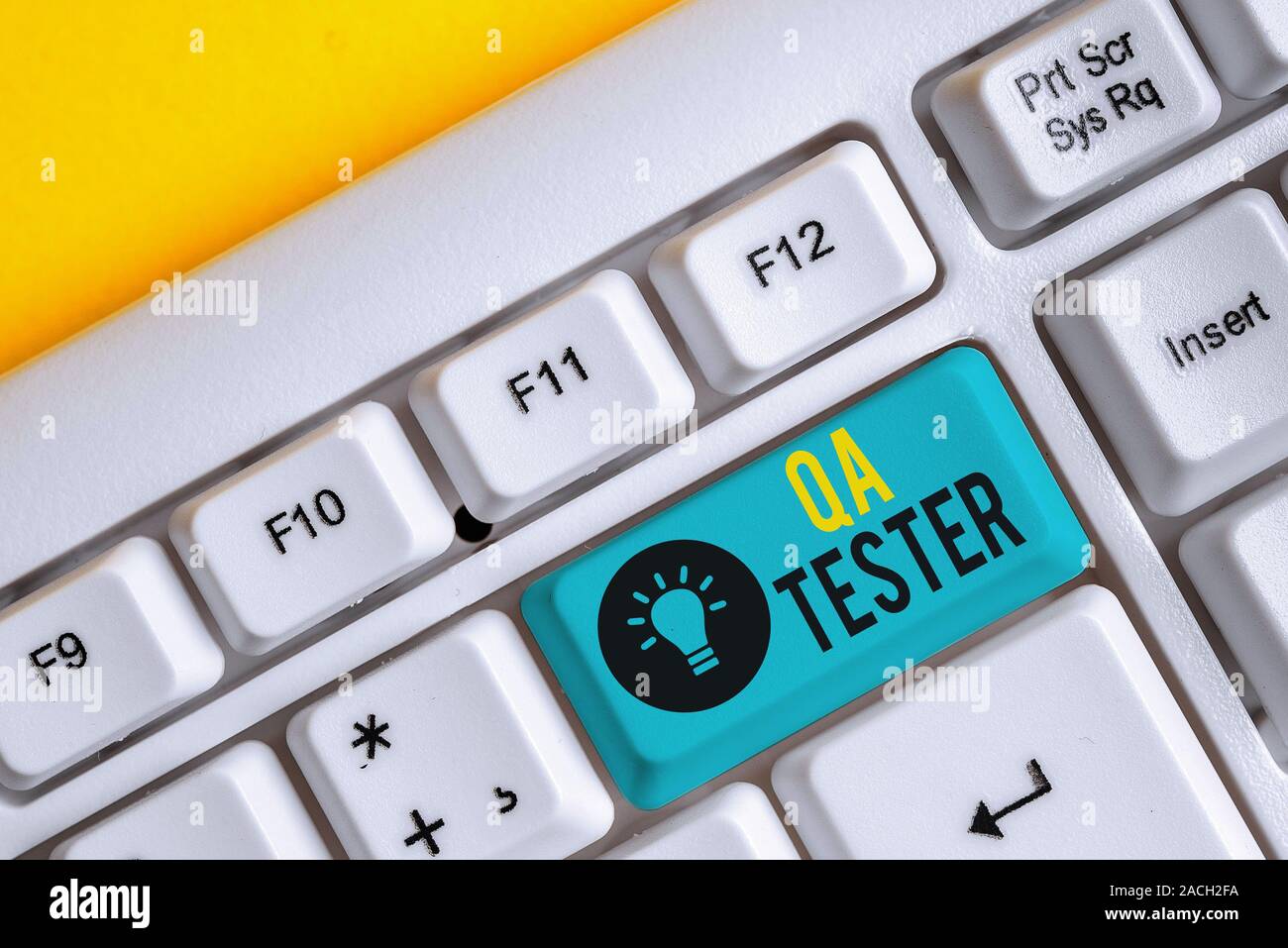 Conceptual hand writing showing Qa Tester. Concept meaning Quality ...