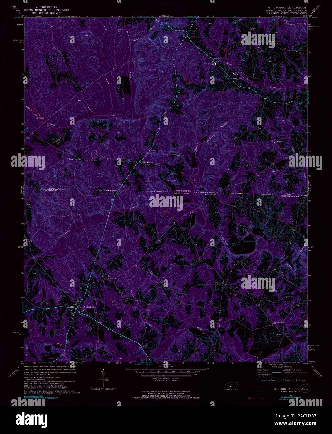 Map of croghan hi-res stock photography and images - Alamy