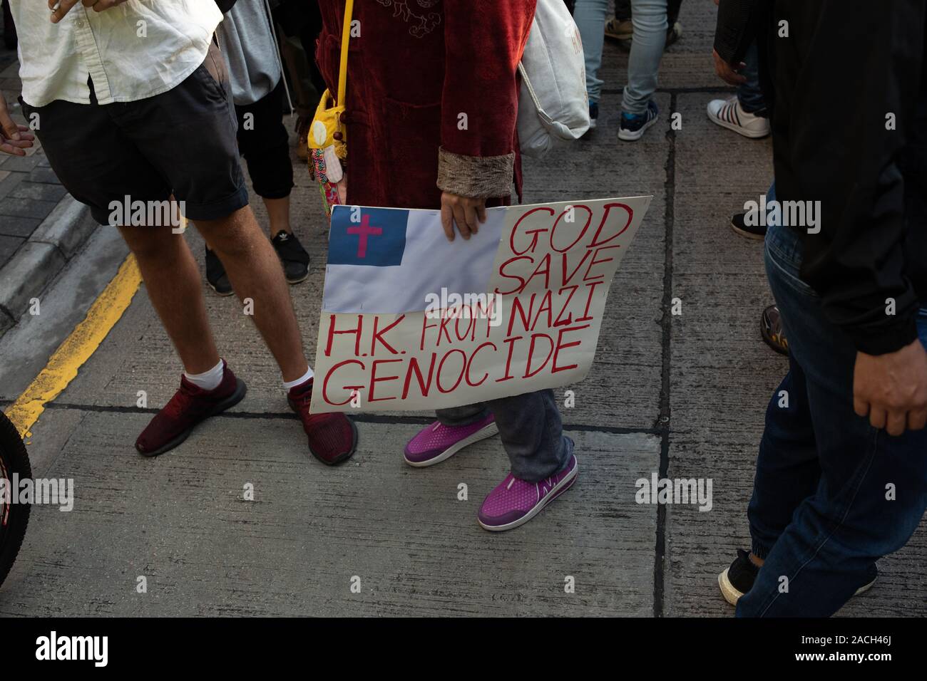 December 1st Lest we forget rally in Kowloon Stock Photo - Alamy