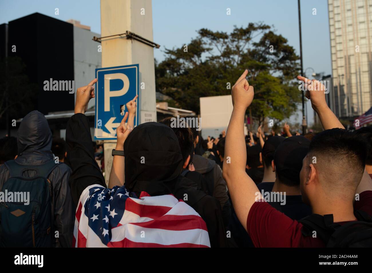 December 1st Lest we forget rally in Kowloon Stock Photo - Alamy