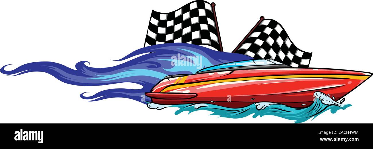 boat race Icon Vector Illustration with fire Stock Vector Image & Art ...