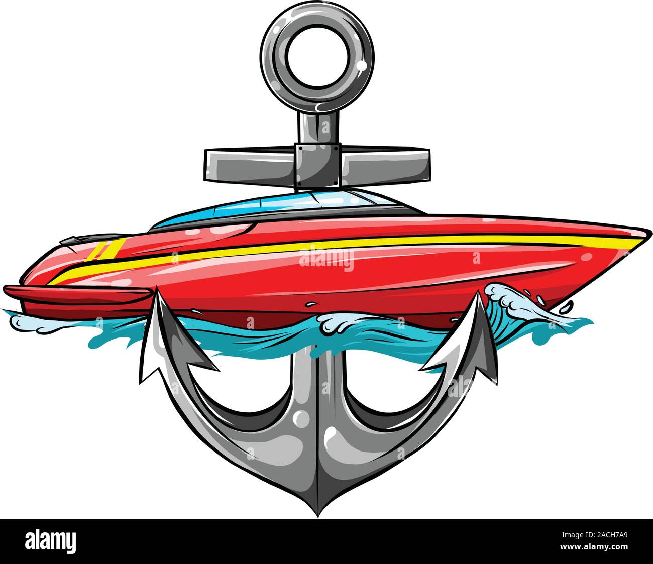 Boat Graphics, Stripe Vinyl Ready vector illustratio Stock Vector Image ...