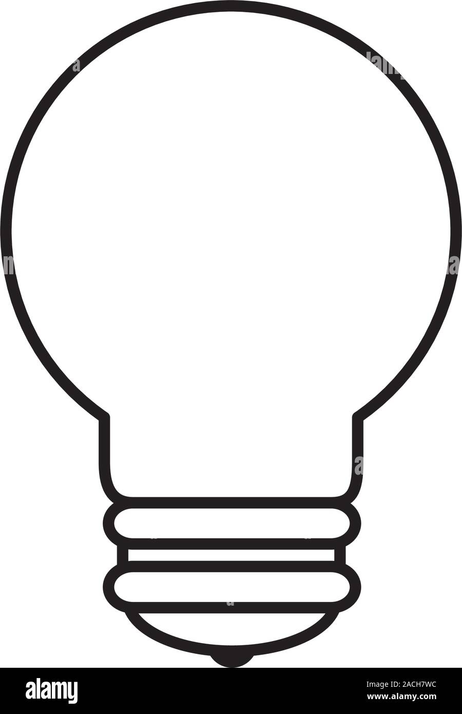Isolated electric light bulb design Stock Vector Image & Art - Alamy