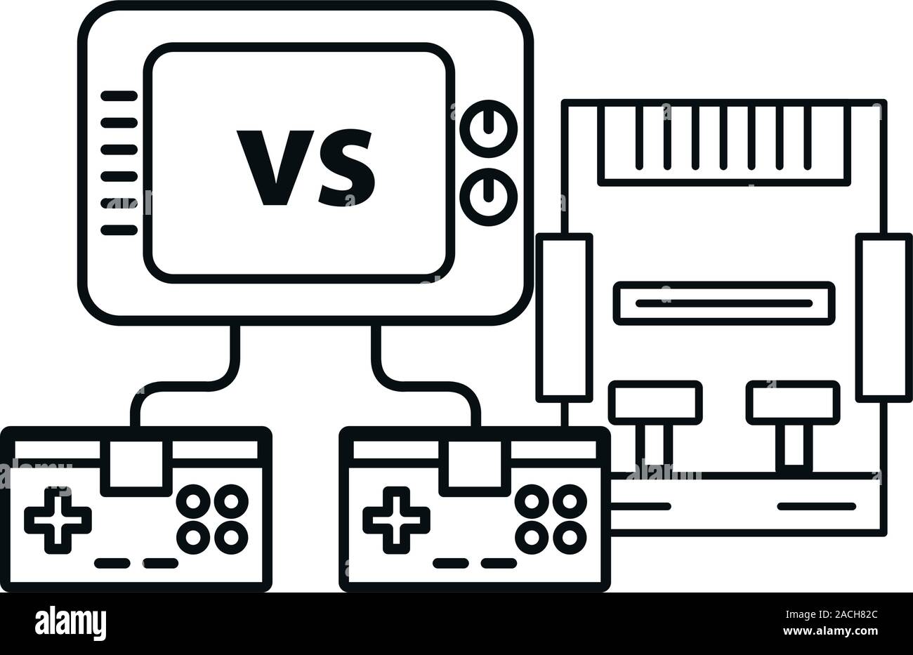 old tv with video game Stock Vector Image & Art - Alamy