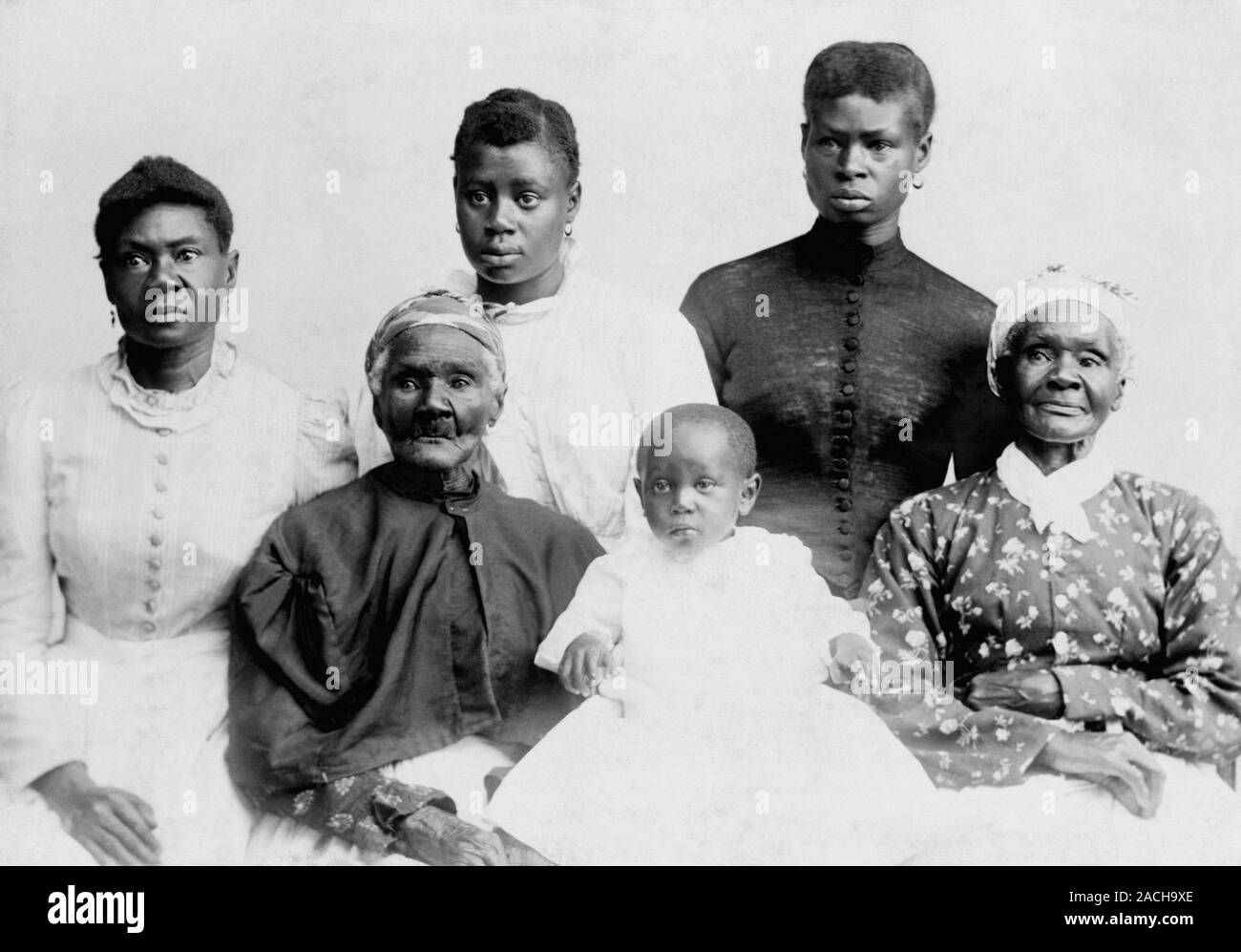 Six African-American generations. Five African-American women and a ...