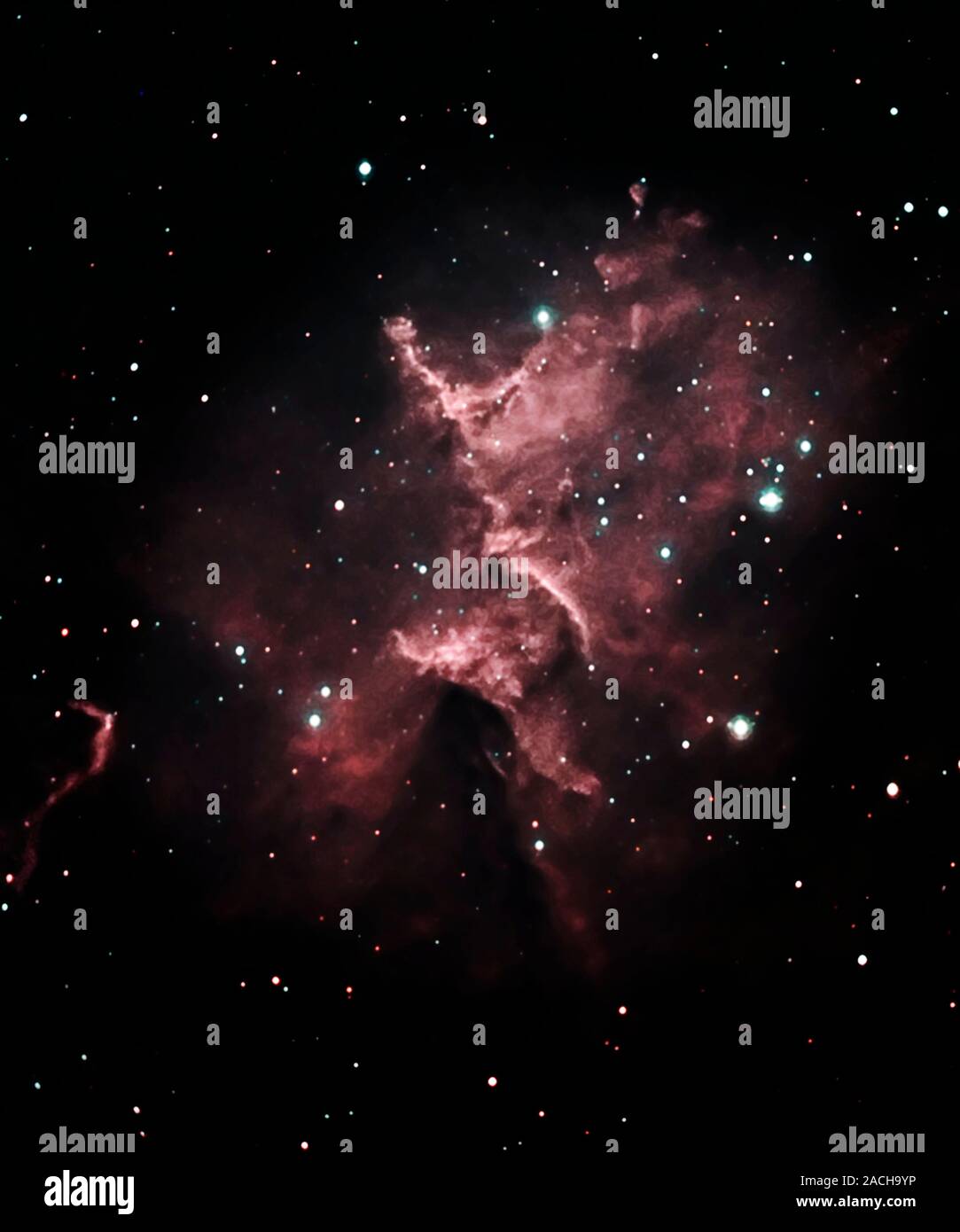 Heart nebula (IC 1805). At the centre of this nebula is the star ...