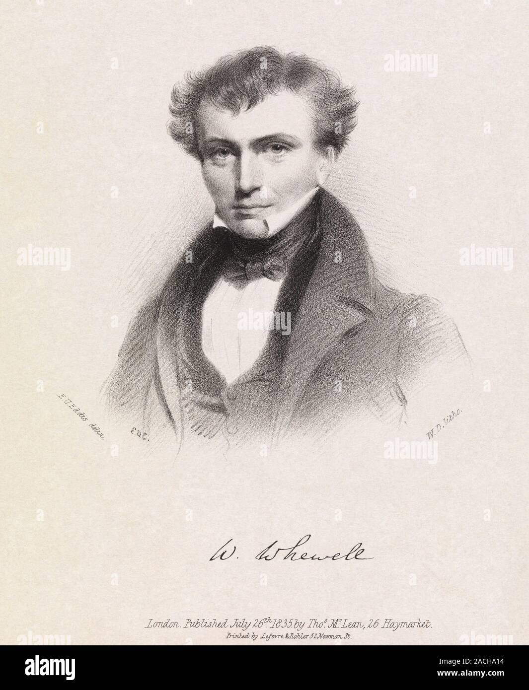 William Whewell (1794-1866), English polymath. Whewell was born at ...