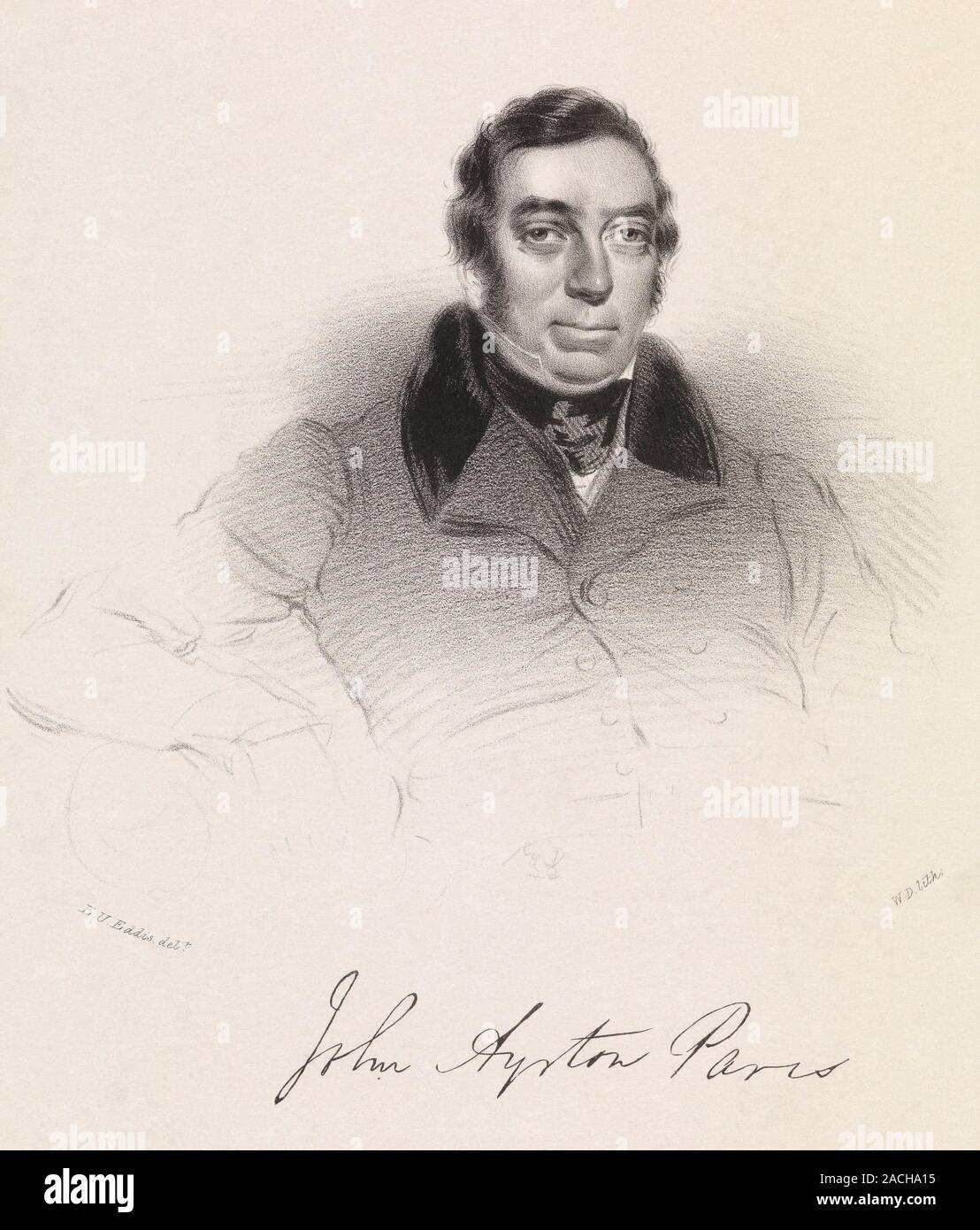 John Ayrton Paris (1785-1856), British physician. Paris was born in ...