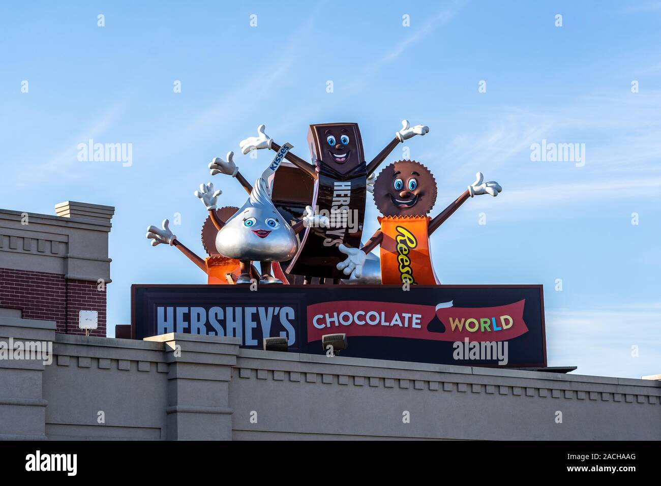 Hershey, PA / USA - November 26, 2019: The iconic Hershey’s Chocolate ...