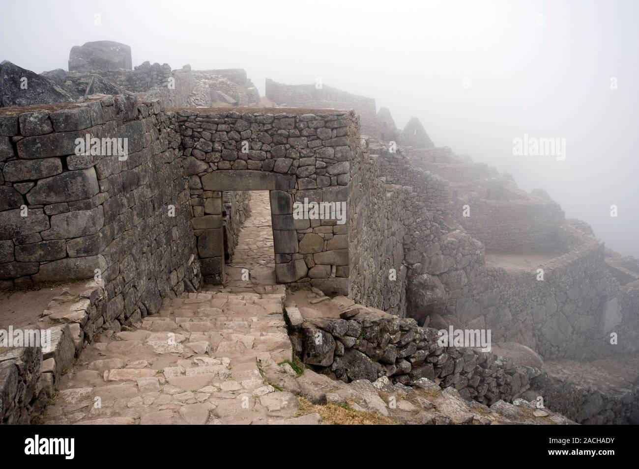 Machu Picchu ruins, Peruvian Andes. Machu Picchu was a city of the ...