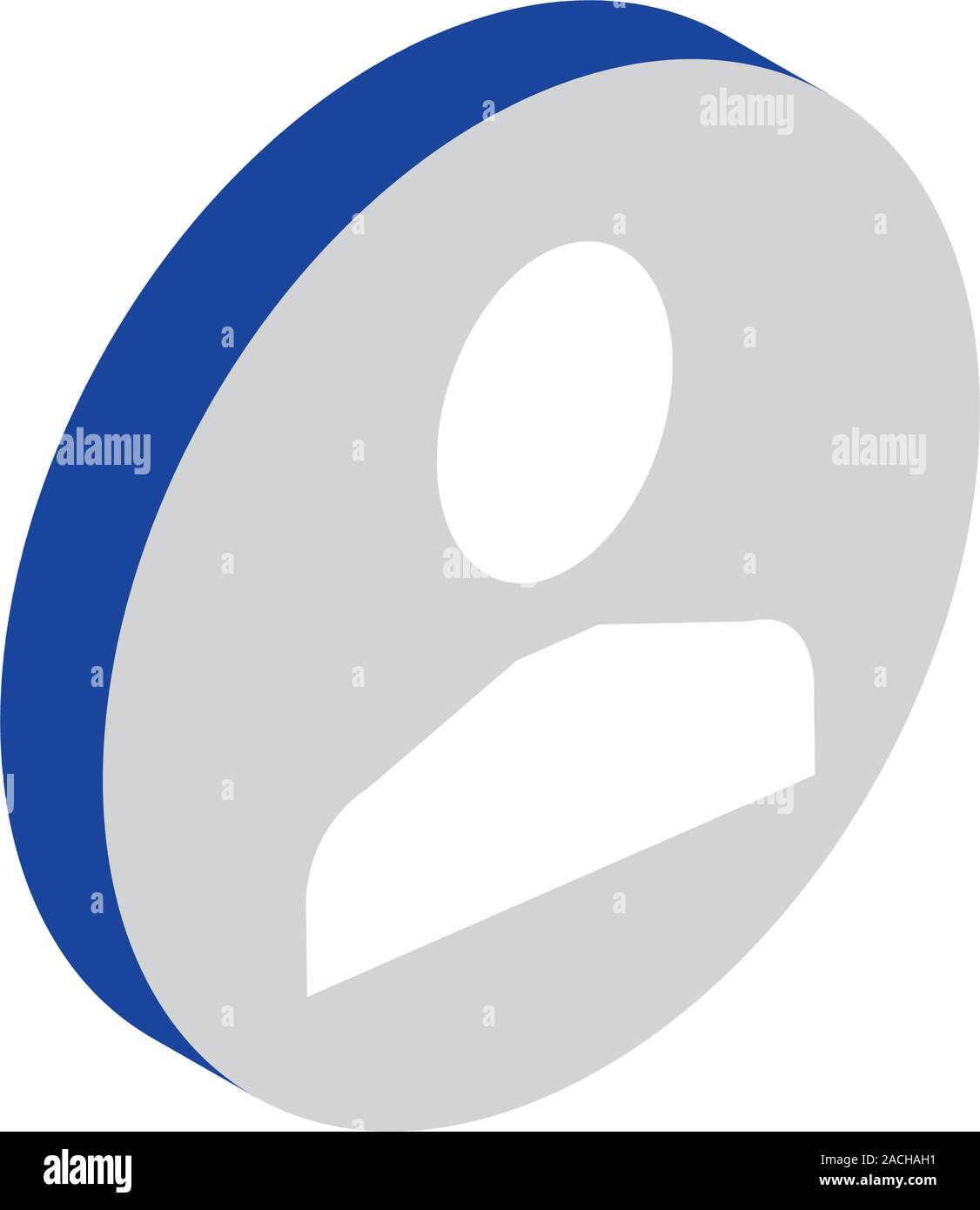 Isolated isometric profile button vector design Stock Vector Image ...