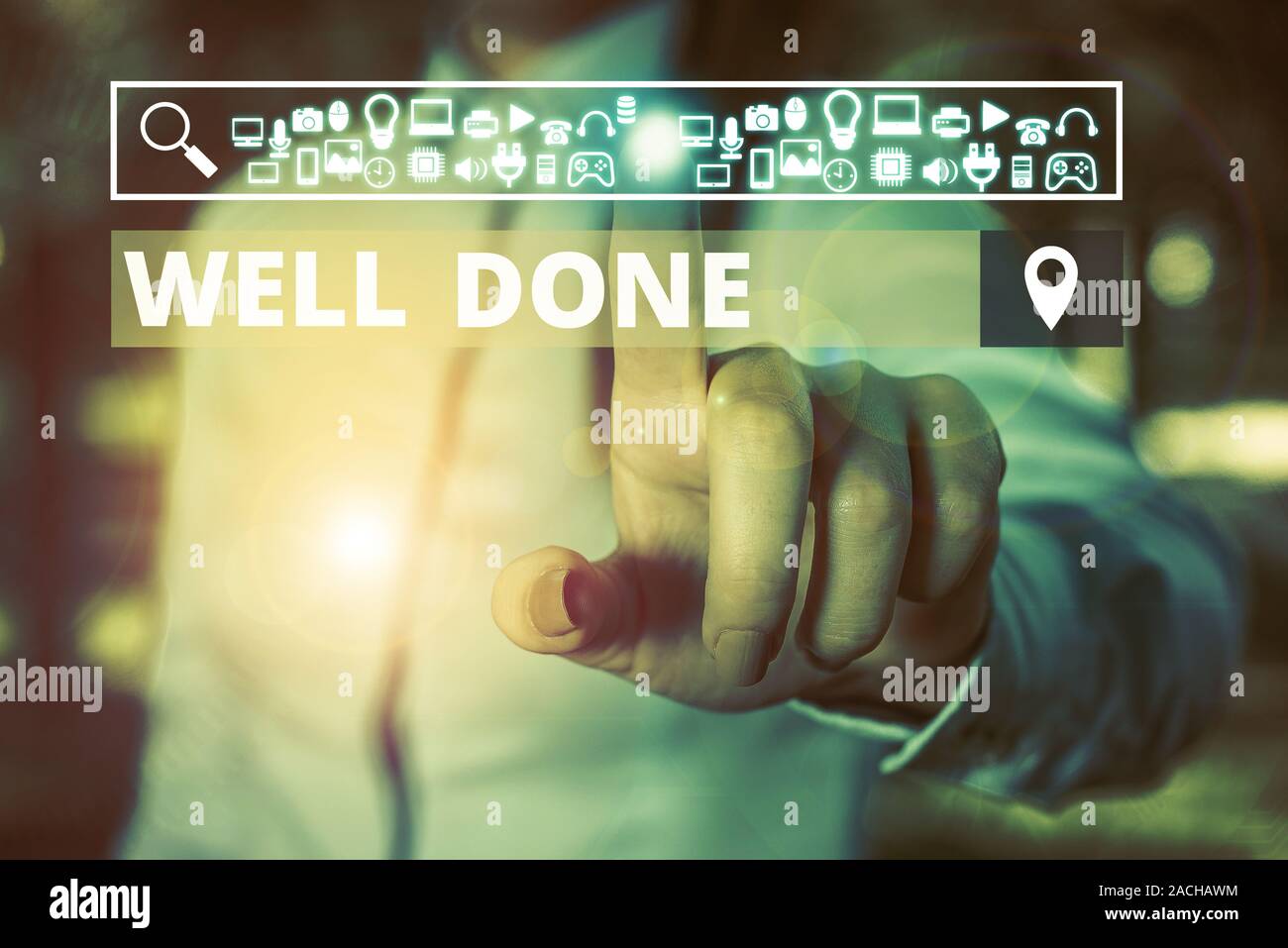 Word writing text Well Done. Business photo showcasing Peform ...