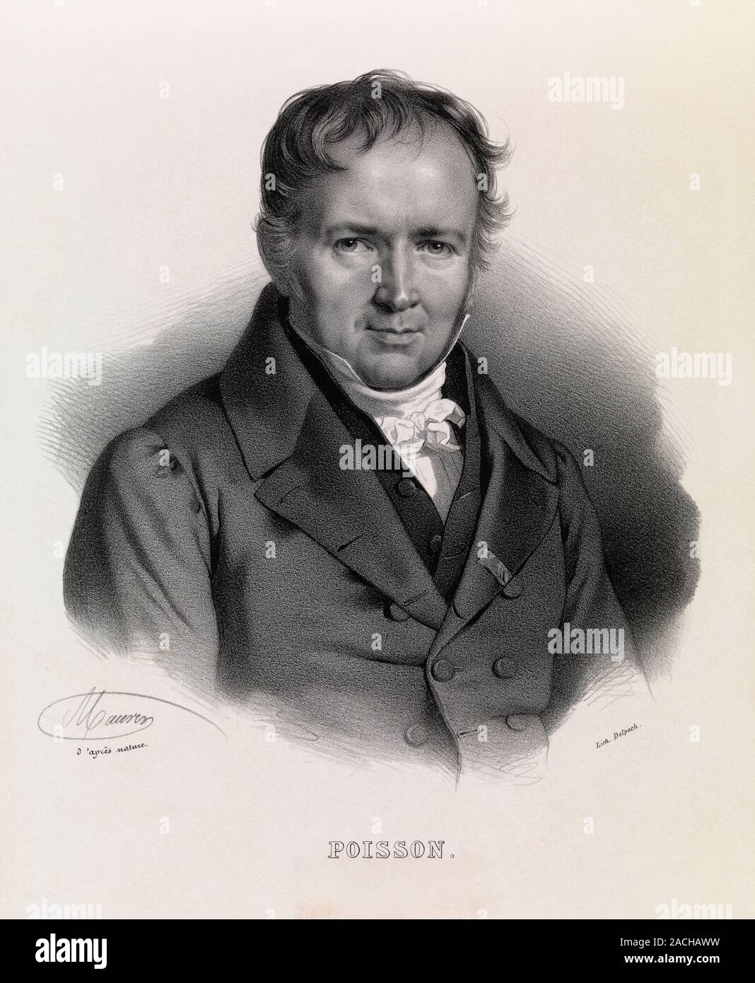 Simeon Denis Poisson (1781-1840), French mathematical physicist ...