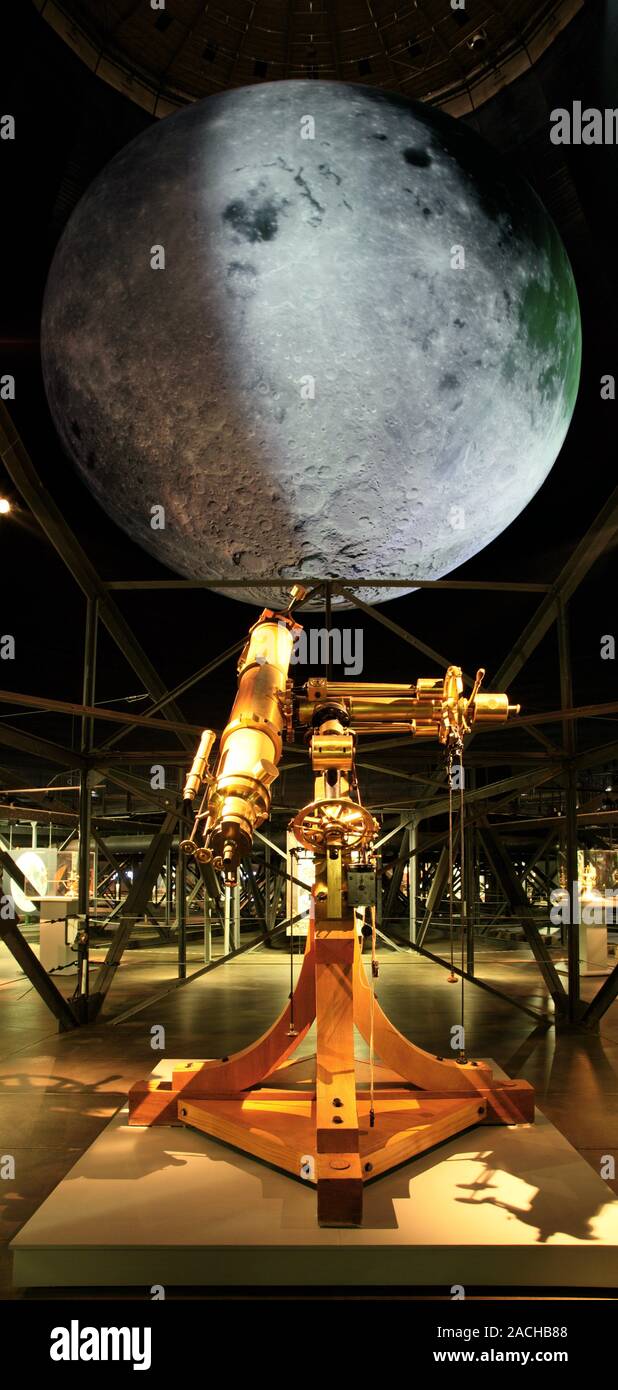 Moon exhibition model. This model of the Moon, the world's largest Moon ...