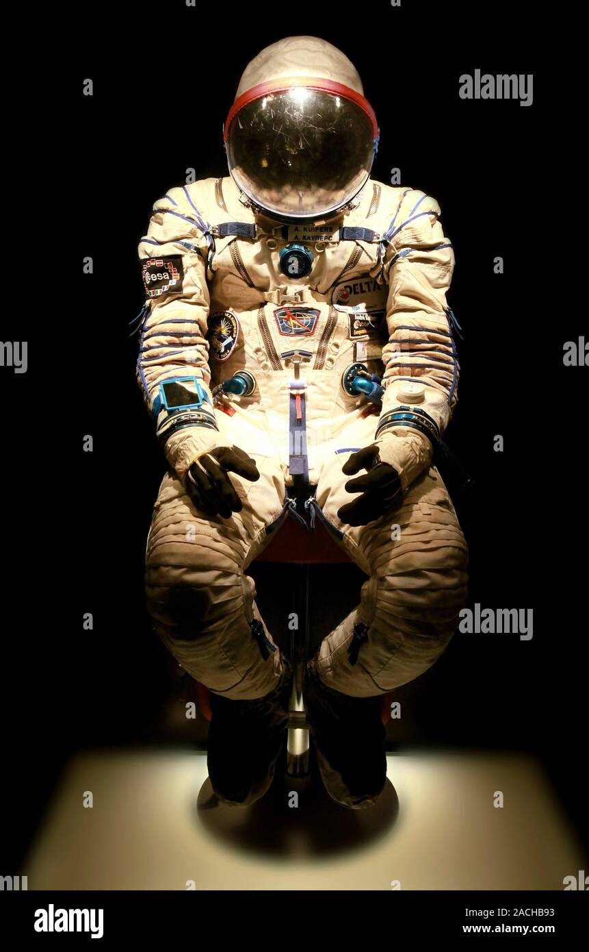 Sokol spacesuit. This Soviet spacesuit is used by cosmonauts who fly on ...