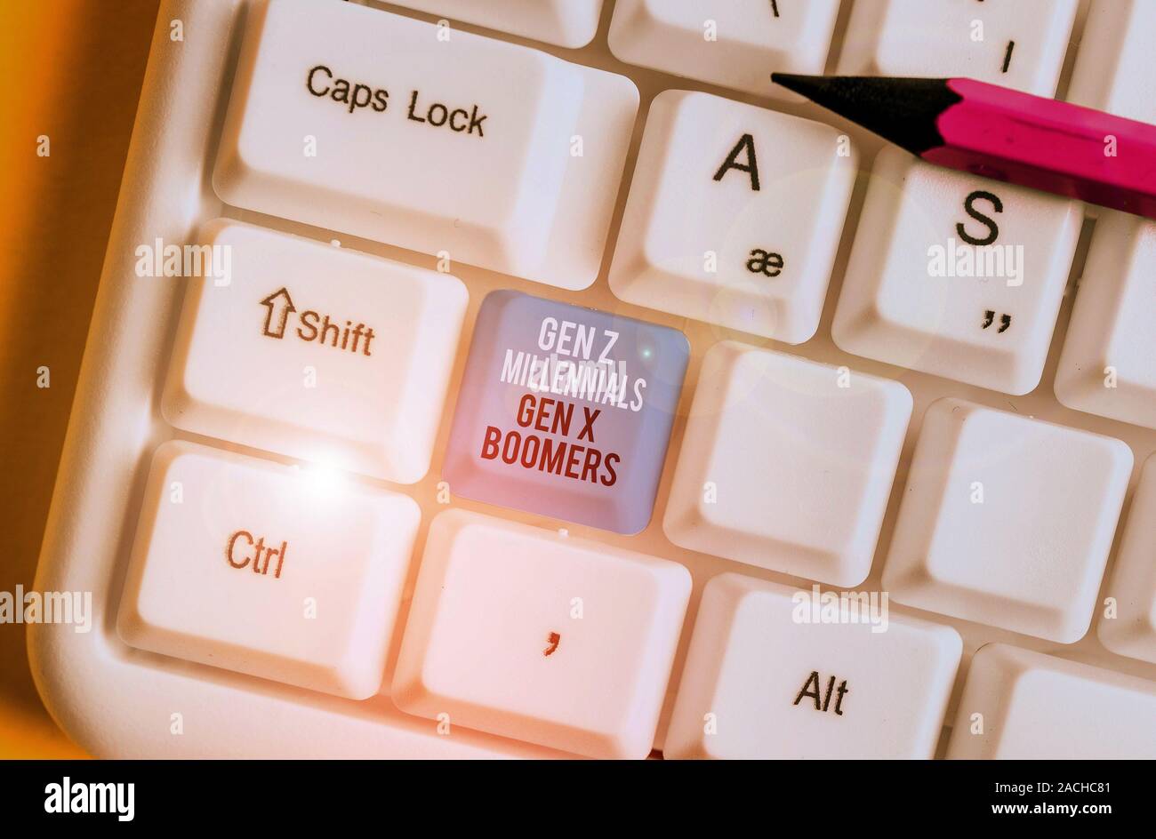 Conceptual hand writing showing Gen Z Millennials Gen X Boomers ...