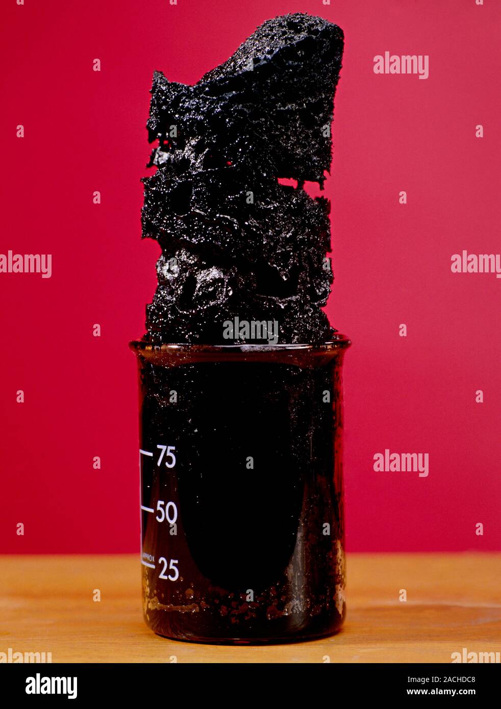 Dehydration reaction. Image 2 of 2. Beaker containing the results of ...