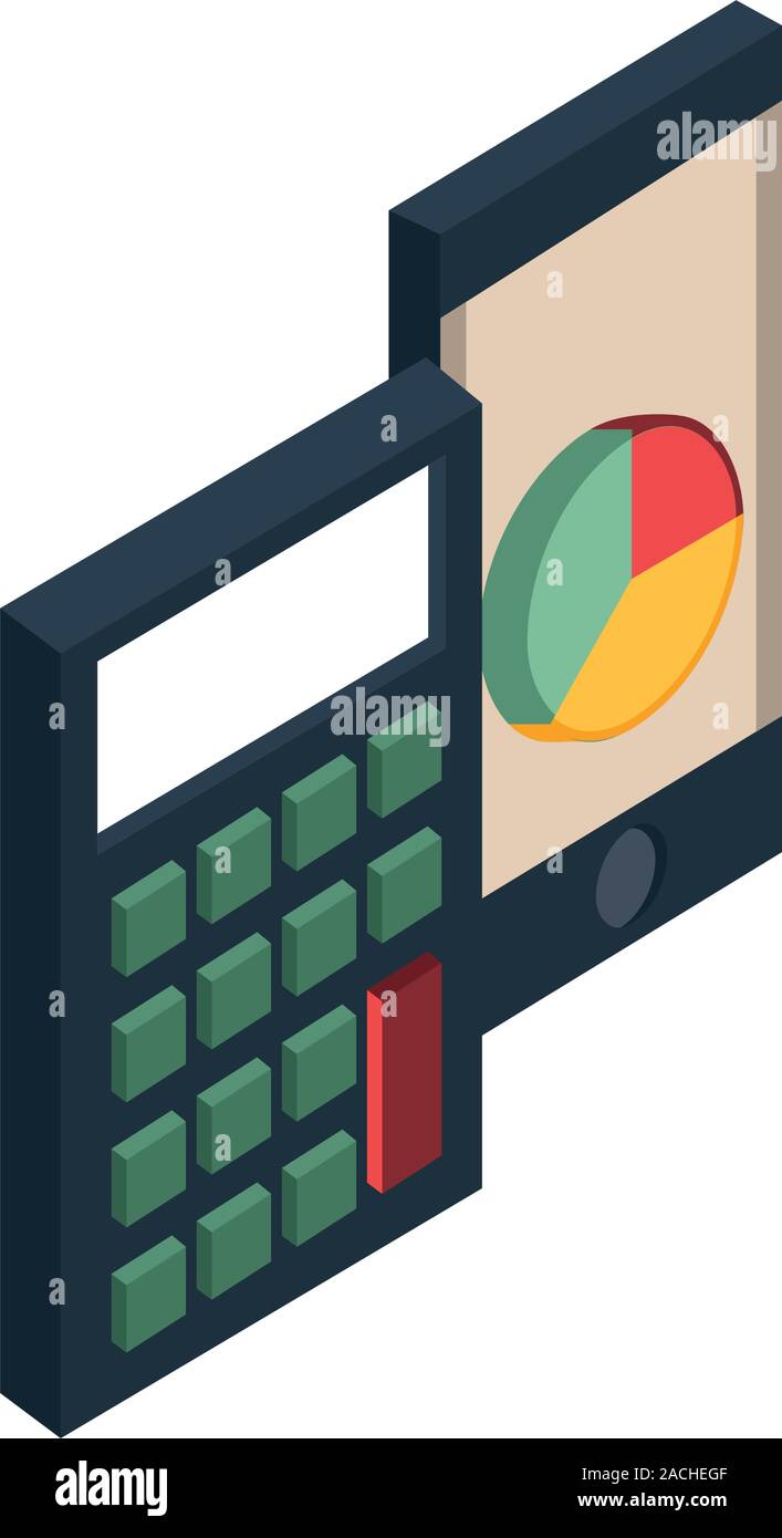 calculator math device isolated icon Stock Vector Image & Art - Alamy