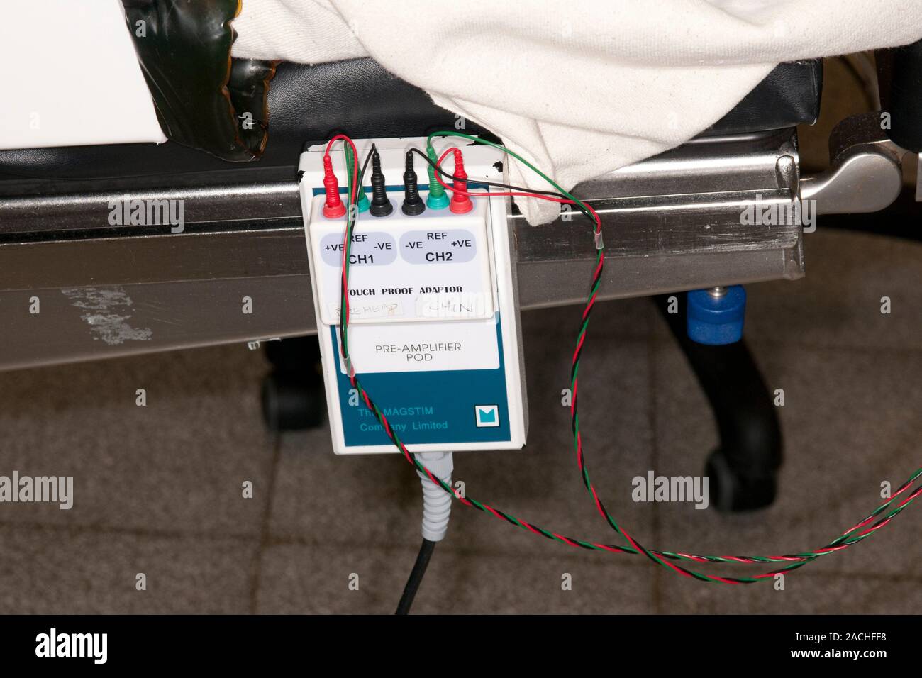Intra-operative nerve monitor. Power adaptor for an intra-operative ...