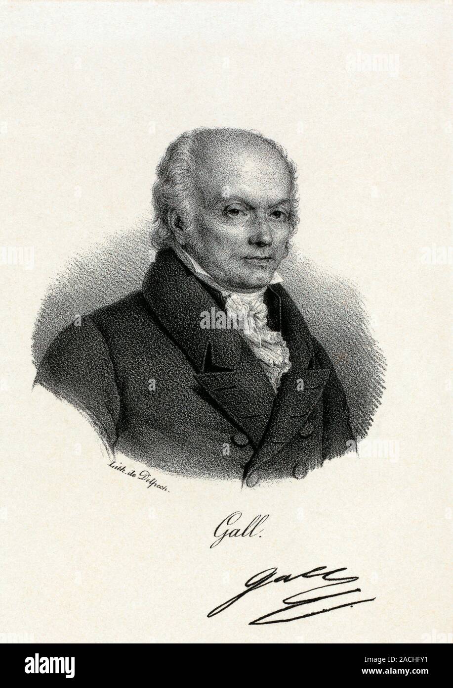 Franz Joseph Gall (1758-1828), German physiologist. Gall believed that ...