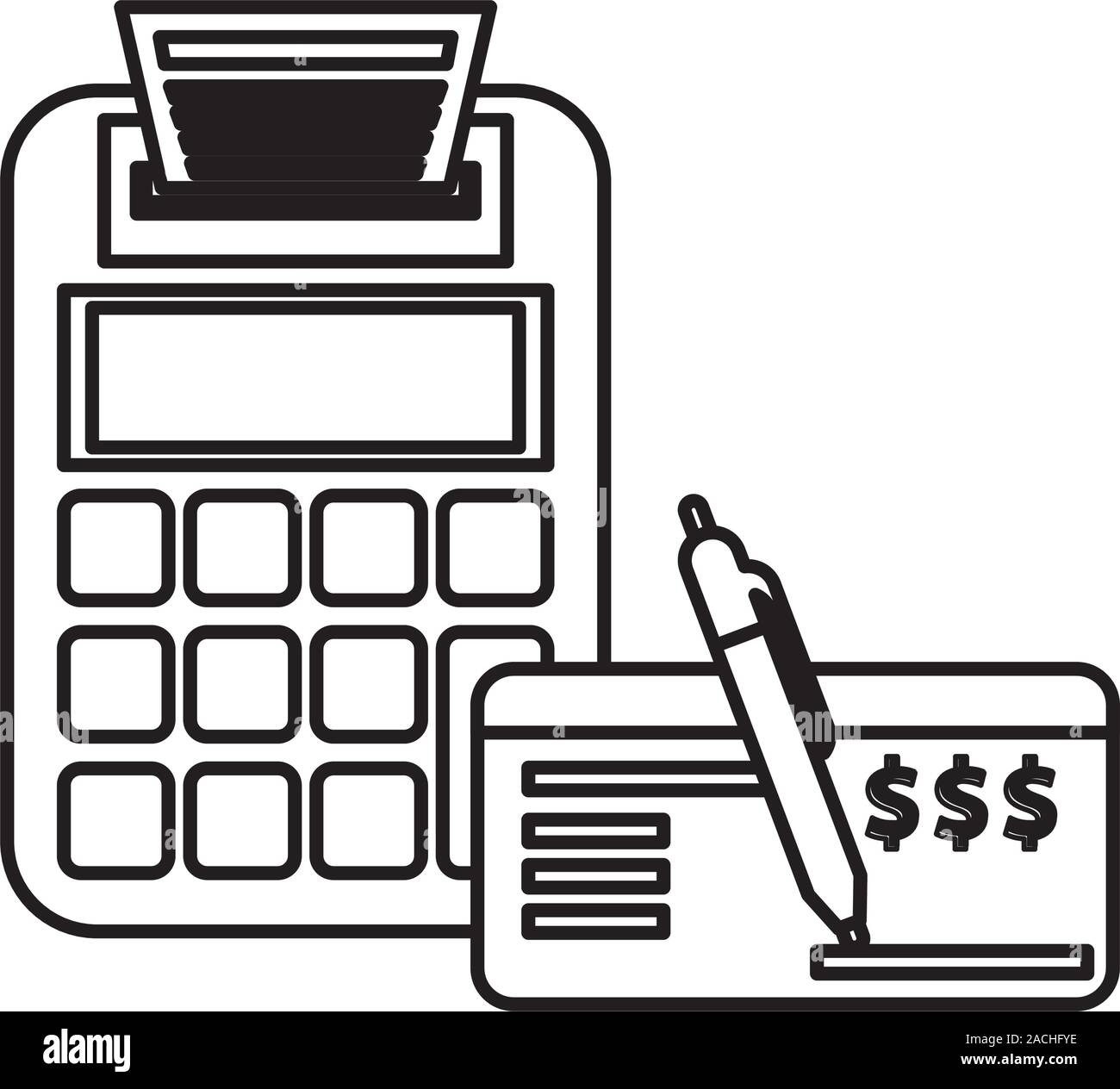 Calculate check Stock Vector Images - Alamy