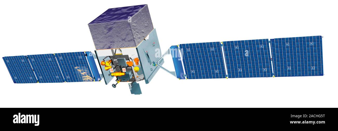 Fermi Gamma-ray Space Telescope, computer artwork. This space ...