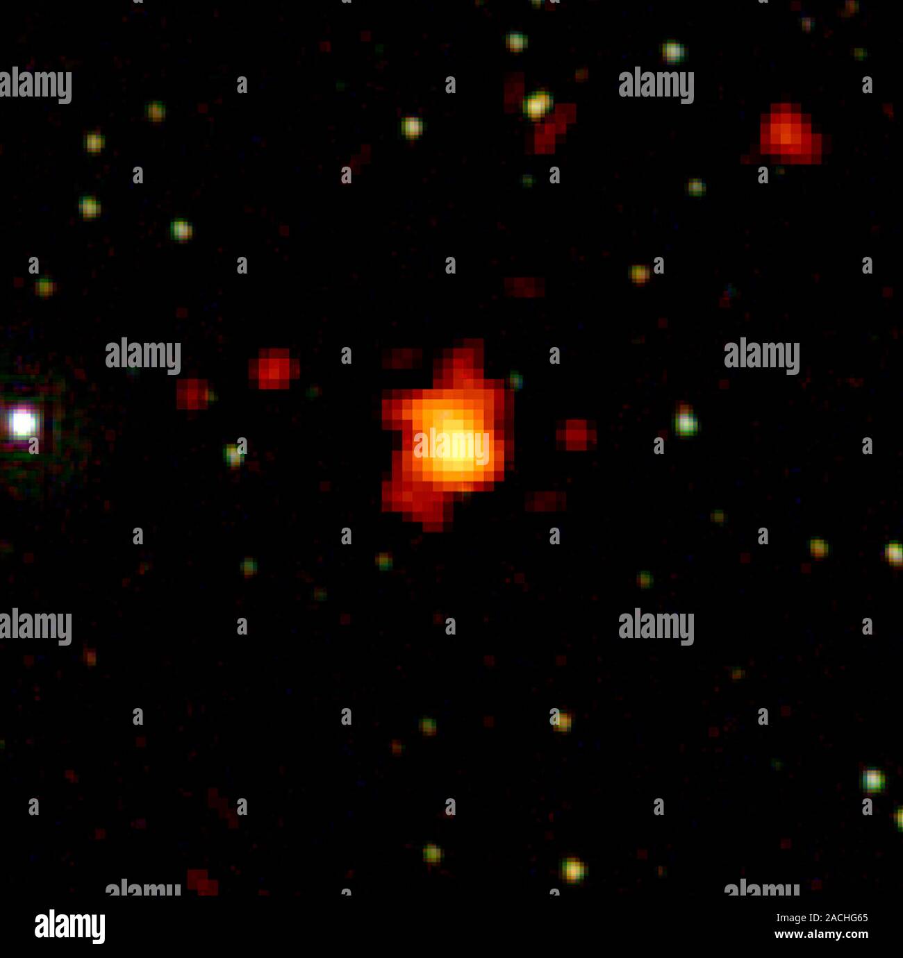 Gamma ray burst 080916C. Composite image of the largest gamma ray burst ...