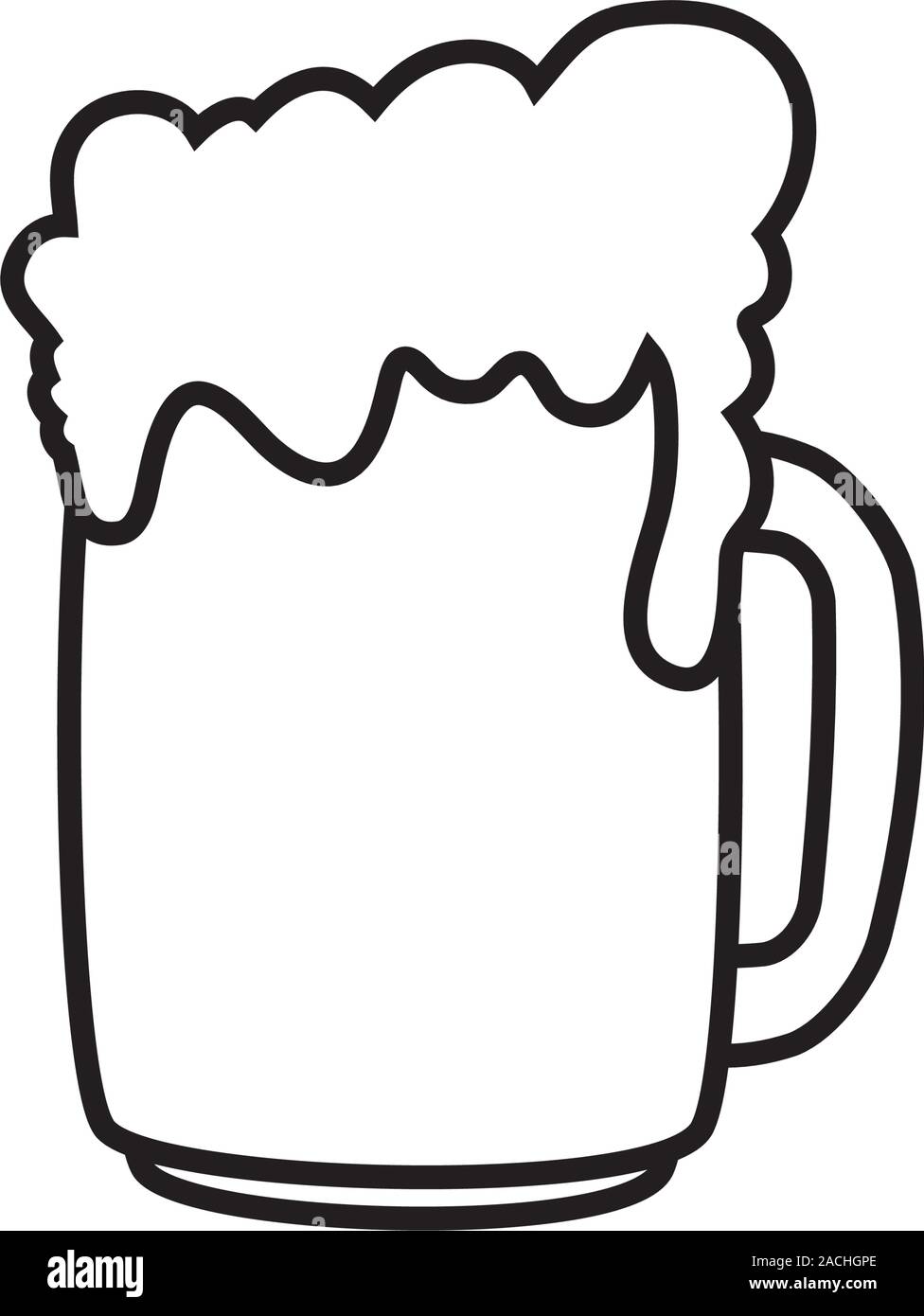 Isolated beer mug vector design Stock Vector Image & Art - Alamy