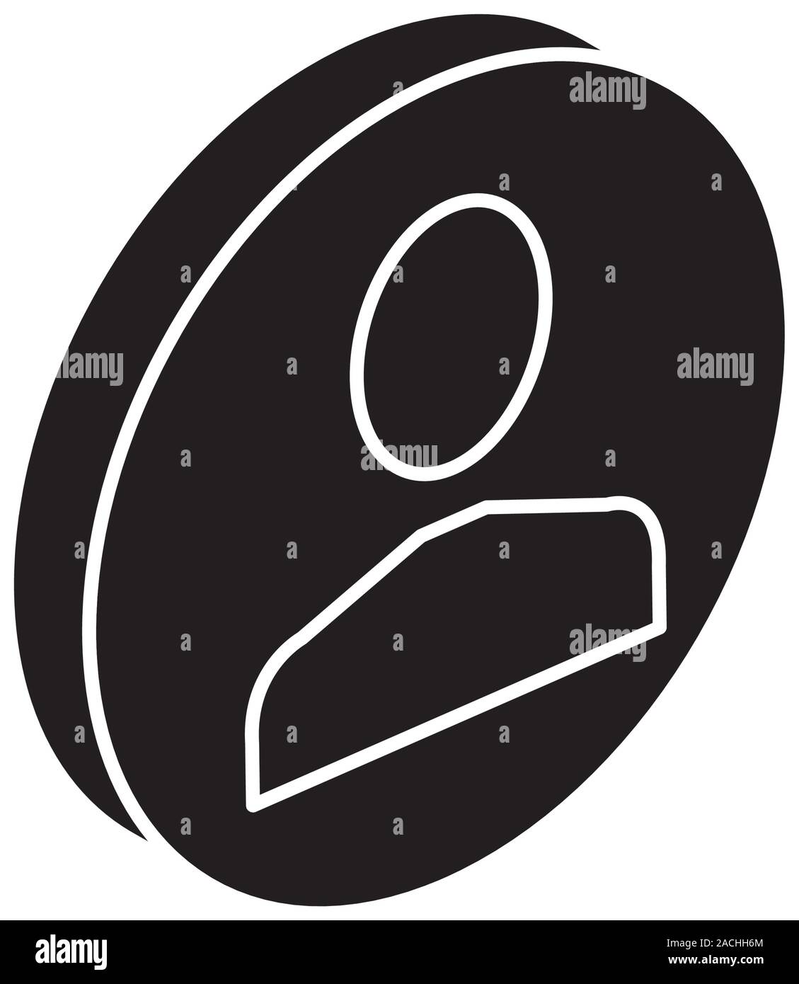 Isolated isometric profile button vector design Stock Vector Image ...