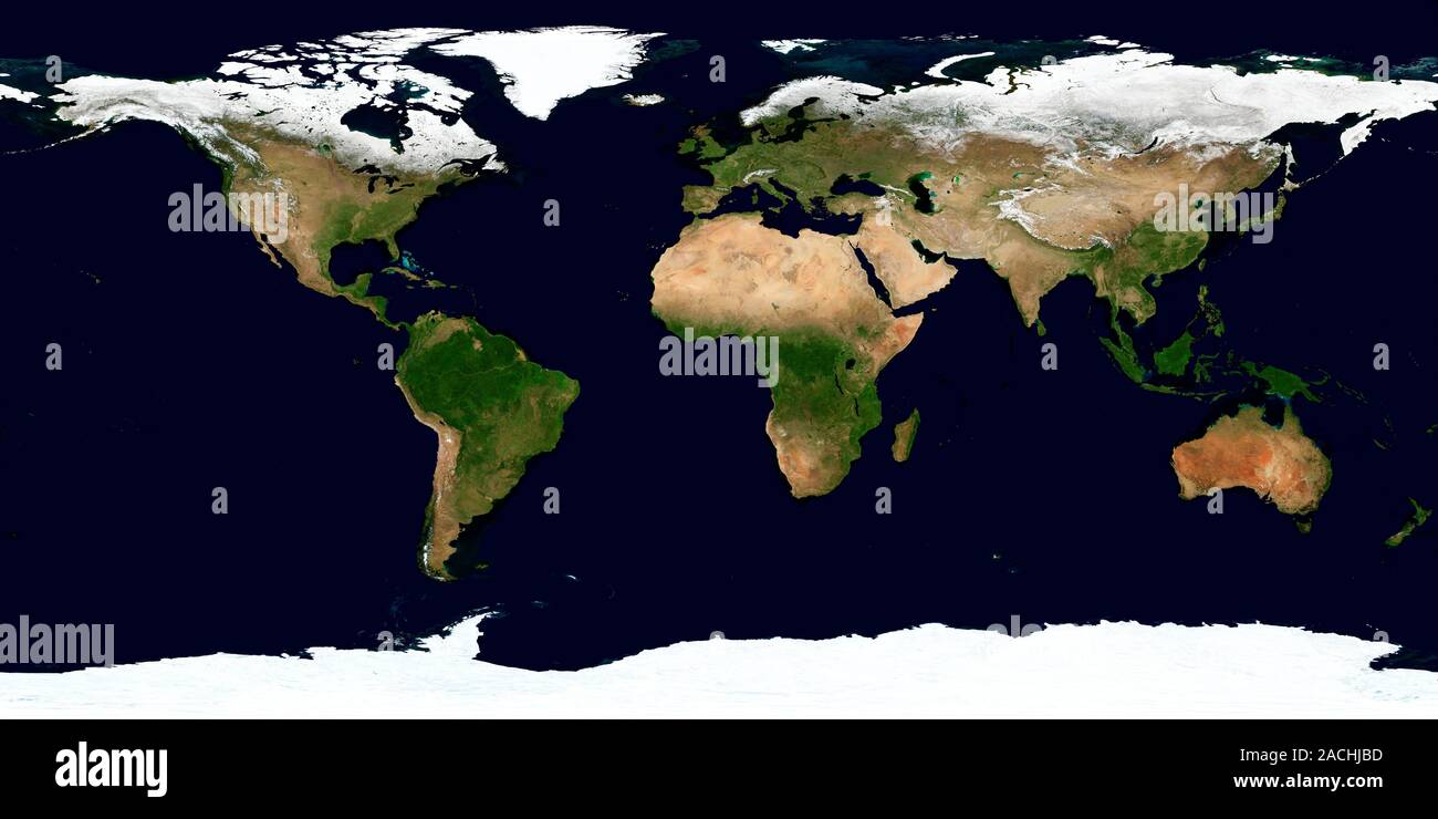 World Map. Blue Marble: Next Generation cloud-free true-colour ...