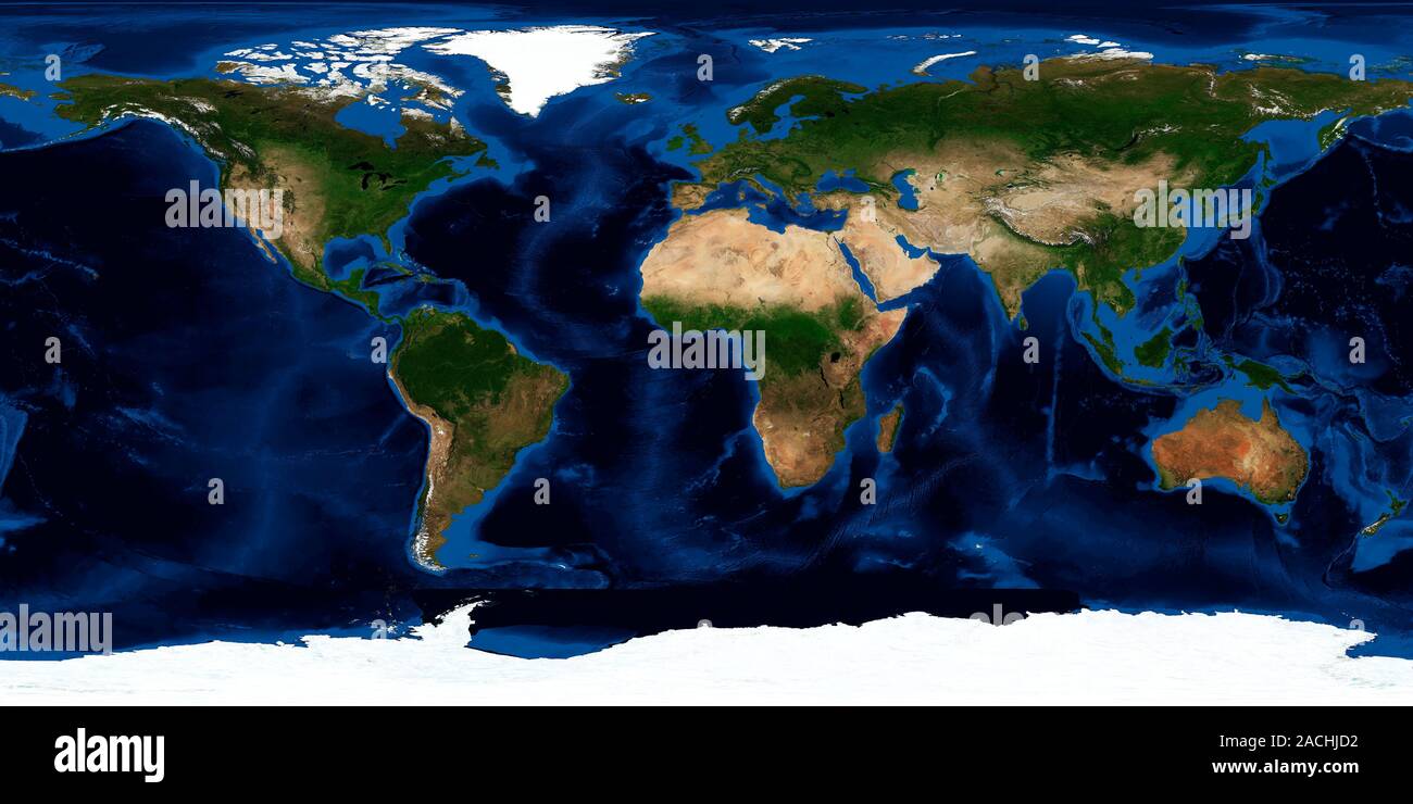 Earth. Blue Marble: Next Generation cloud-free topographic and ...